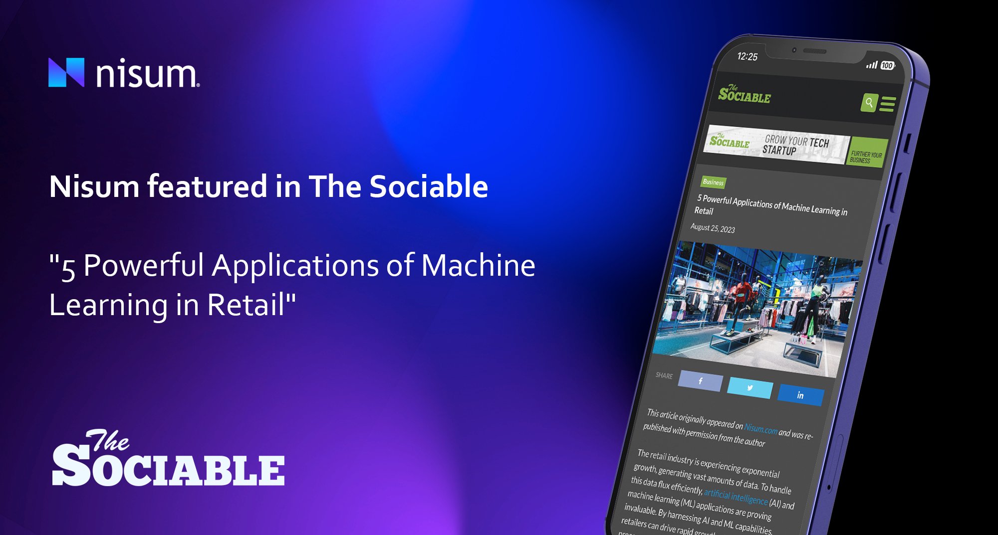 Nisum's Insightful Tech Blog Featured on The Sociablele
